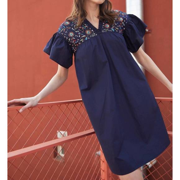 Vilagallo | Dresses | New Vilagallo Eliza Dress In Navy | Poshmark